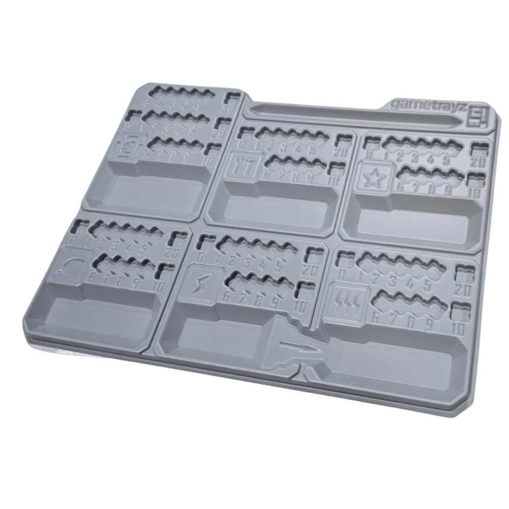 Game Trayz: Terraforming Mars Player Boards w/ Stickers - Grey (5pcs ...