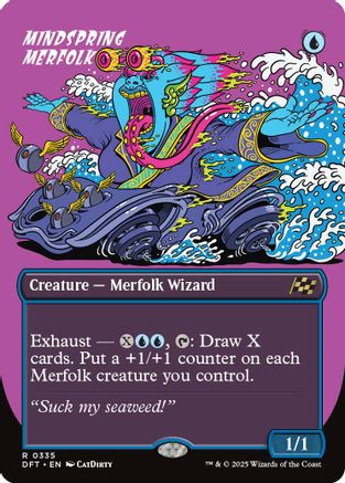 Mindspring Merfolk (Borderless) (DFT-335) - Aetherdrift - Game Nerdz