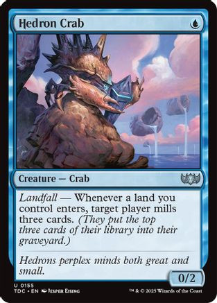 Hedron Crab (TDC-155) - Commander: Tarkir: Dragonstorm - Game Nerdz