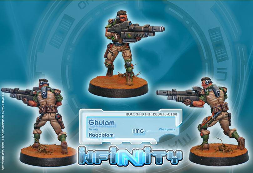 Infinity: Haqqislam Ghulam Infantry (HMG) - Game Nerdz