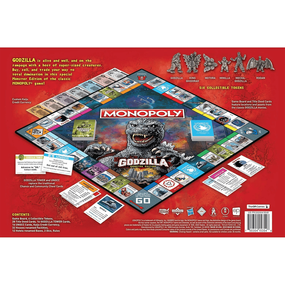 Monopoly: Godzilla (Monster Edition) - Game Nerdz