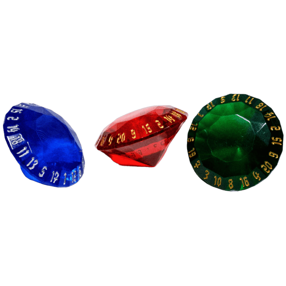 PolyHero Dice: Rogue - D20 Gems (3) - Game Nerdz