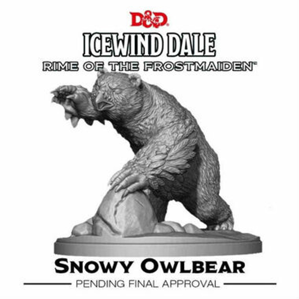 Dungeons & Dragons Miniatures: Icewind Dale - Rime of the Frostmaiden - Snowy Owlbear - Game Nerdz
