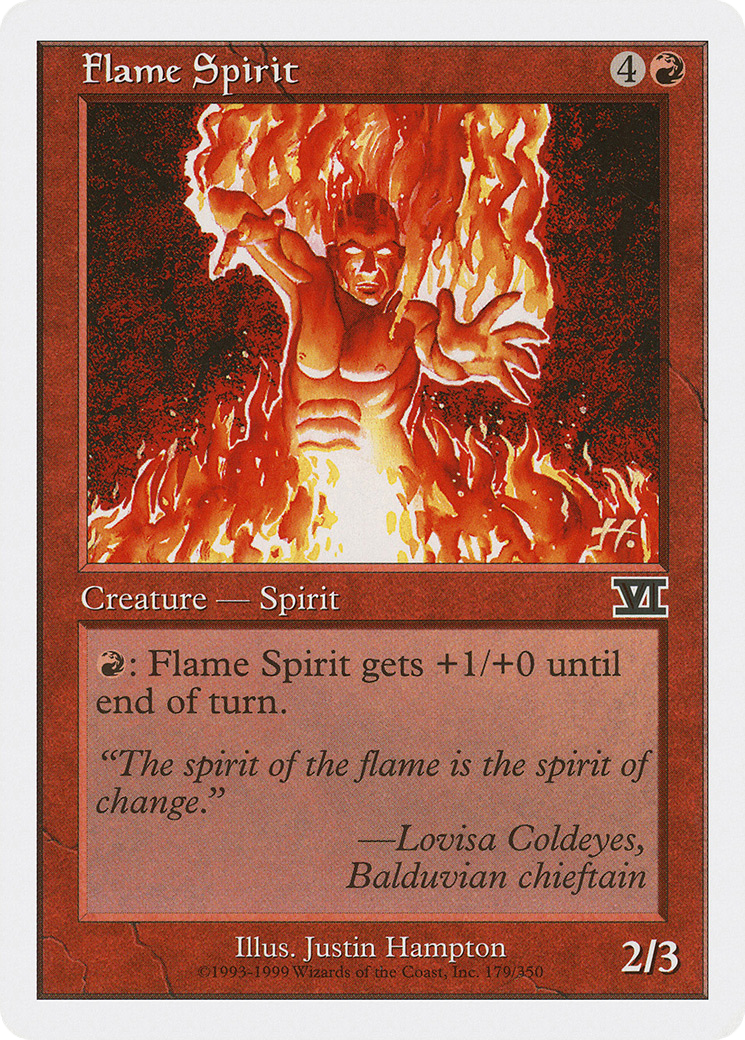 Flame Spirit (6ED-179) - Classic Sixth Edition - Game Nerdz