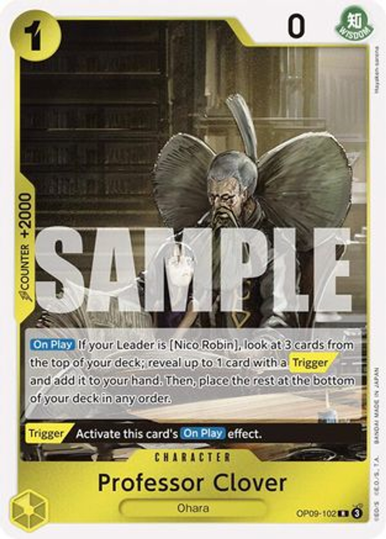 Professor Clover (OP09-102) Emperors in the New World Foil - Game Nerdz