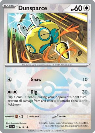 Dunsparce (Poke Ball Pattern) 79 - SV Prismatic Evolutions Holofoil ...