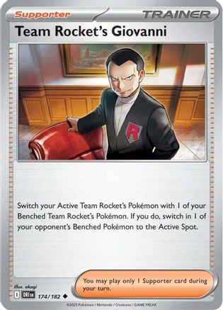 Team Rocket's Giovanni 174 - SV10 Destined Rivals - Game Nerdz