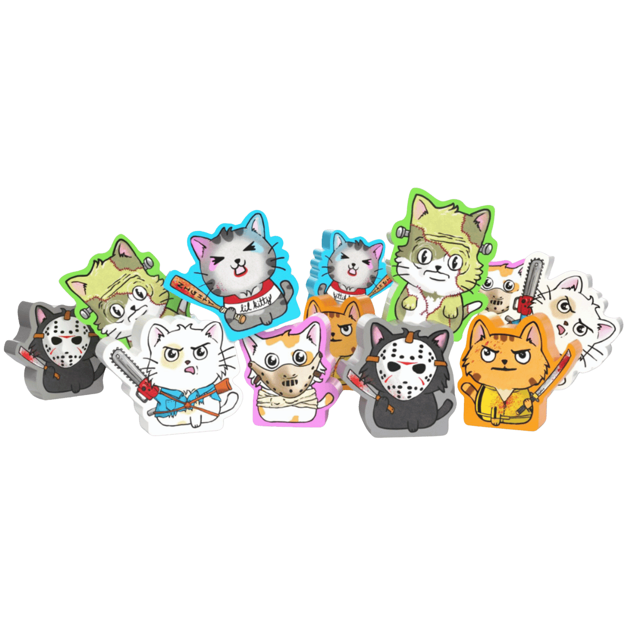 Cats vs Cucumbers: Killer Kitten Meeples (PREORDER) - Game Nerdz