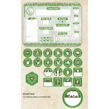 Dungeons & Dragons: Token Set - Druid - Game Nerdz