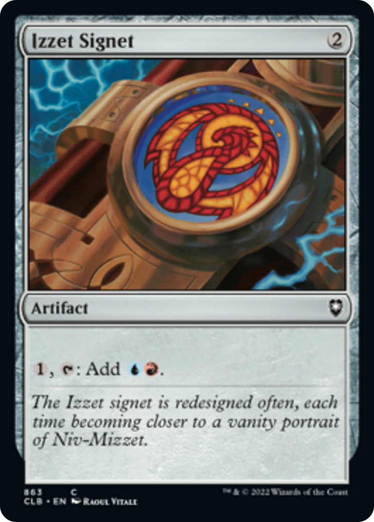 Izzet Signet (CLB-863) - Commander Legends: Battle for Baldur's Gate ...