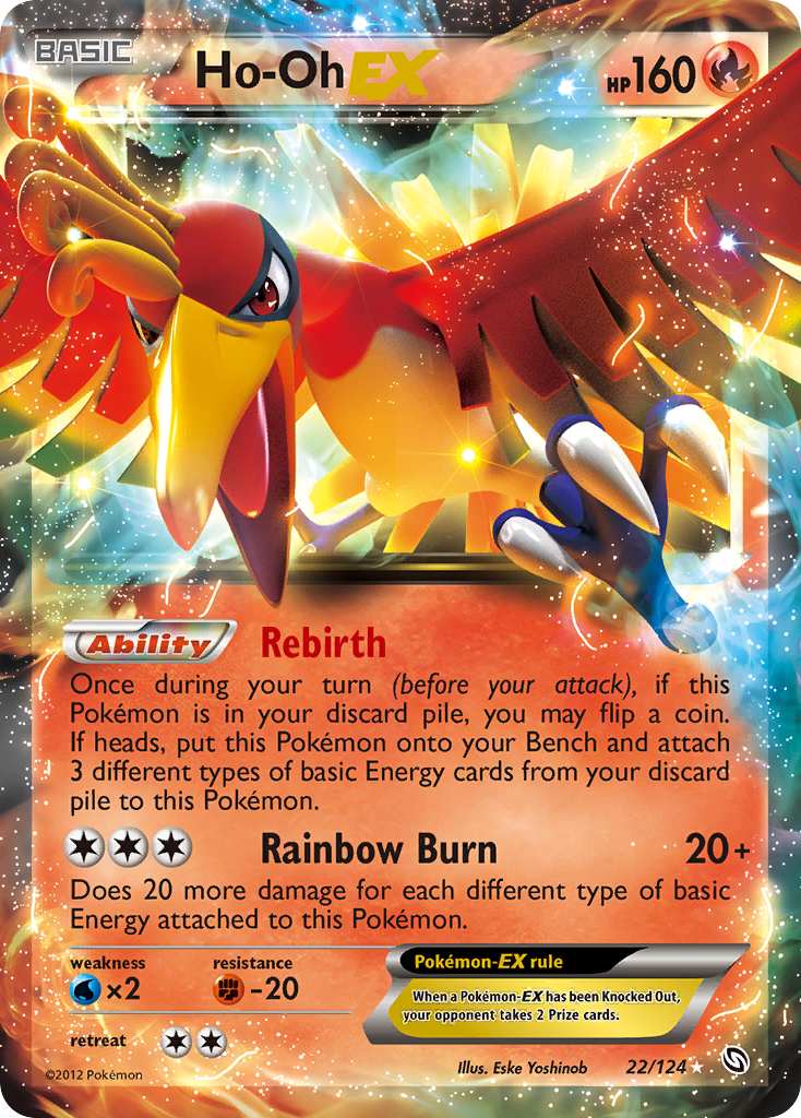 Ho-Oh-EX 22/124 - Dragons Exalted Holofoil - Game Nerdz