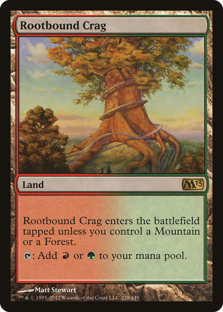 Rootbound Crag (M13-228) - Magic 2013 - Game Nerdz