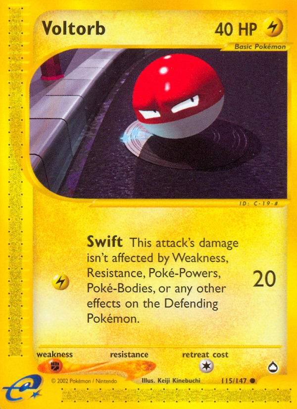 Voltorb 115/147 - Aquapolis - Game Nerdz