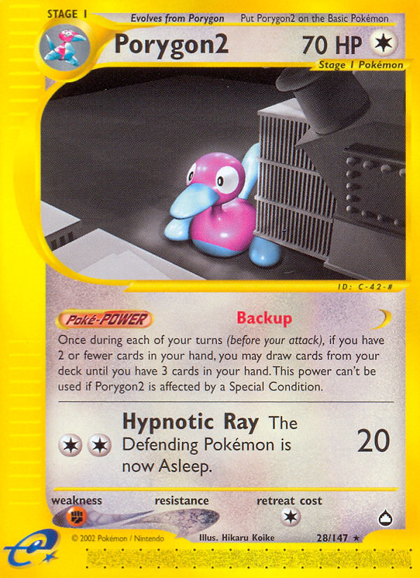 Porygon2 28/147 - Aquapolis - Game Nerdz