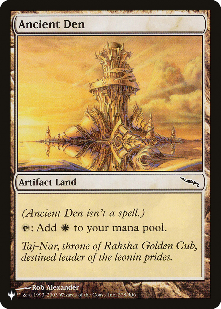 Ancient Den (PLST-MRD-278) - The List - Game Nerdz