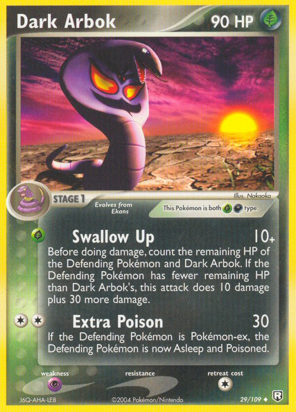 Dark Arbok 29/109 - Team Rocket Returns - Game Nerdz