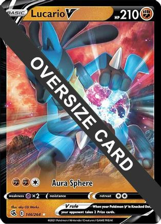 Lucario V - 146/264 146 - Jumbo Cards Holofoil - Game Nerdz