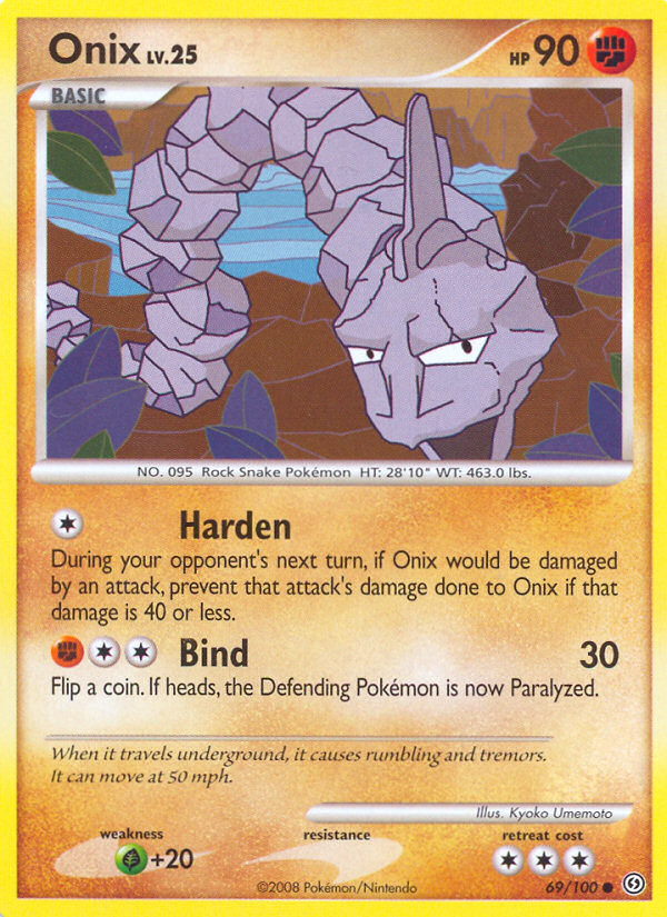 Onix 69/100 - Stormfront Reverse Holofoil - Game Nerdz