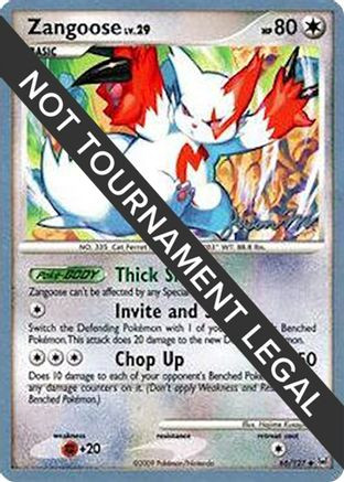 Pokemon Zangoose Card