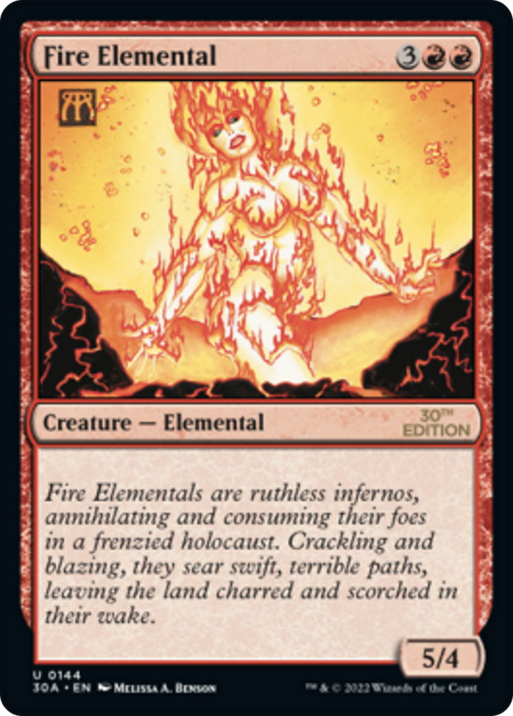 Fire Elemental (30A-144) - 30th Anniversary Edition - Game Nerdz