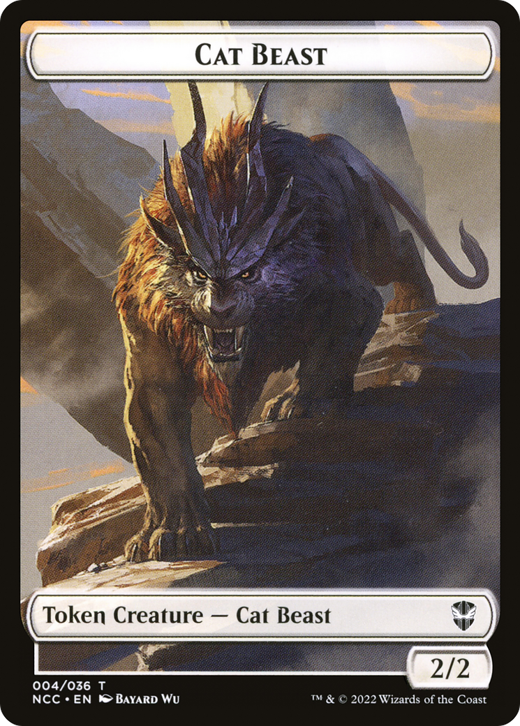Cat Beast (TNCC-004) - New Capenna Commander Tokens Foil - Game Nerdz