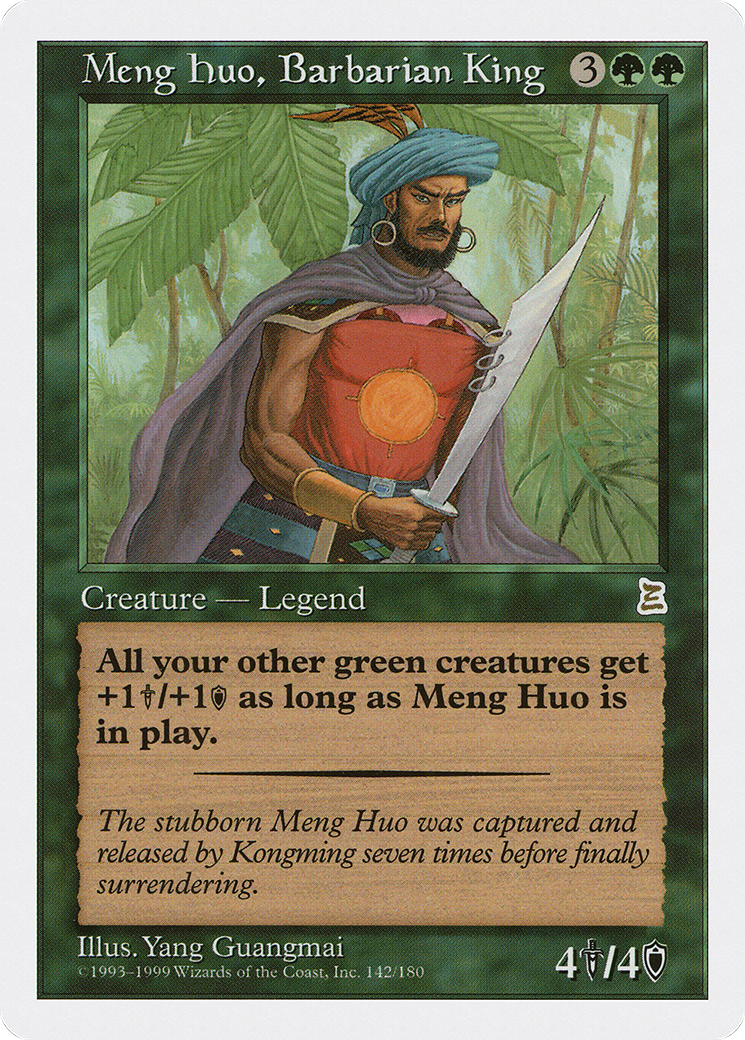 Meng Huo, Barbarian King (PTK-142) - Portal Three Kingdoms - Game Nerdz