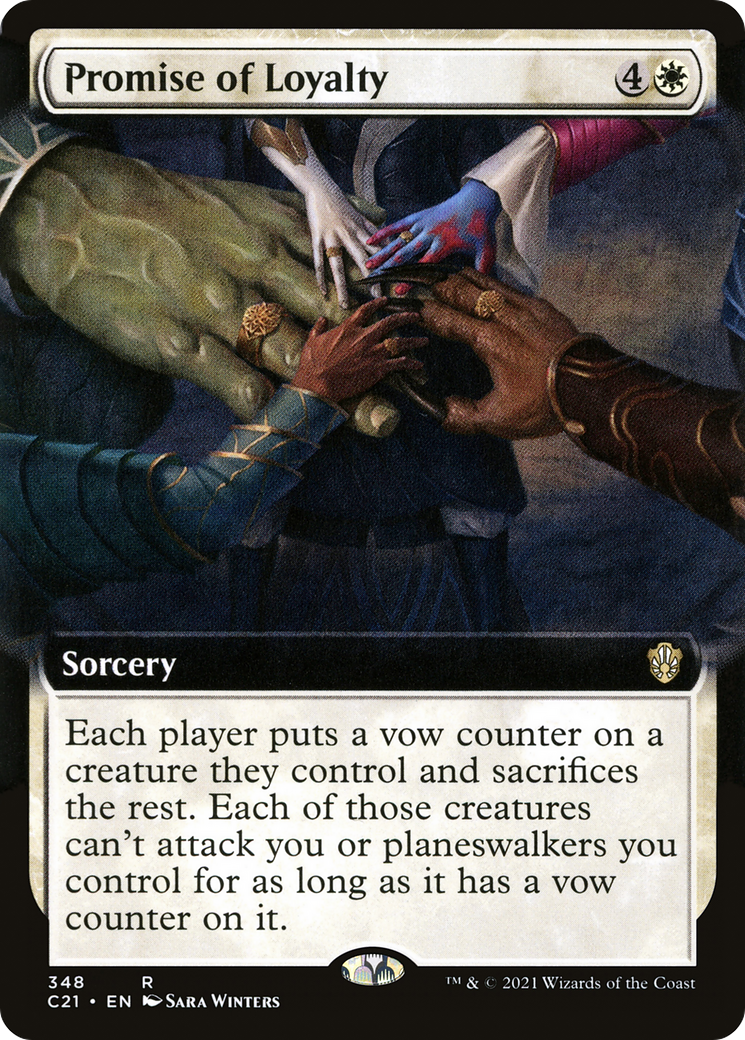 Promise of Loyalty (C21-348) - Commander 2021: (Extended Art) - Game Nerdz