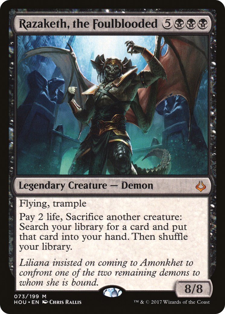 Razaketh, the Foulblooded (HOU-073) - Hour of Devastation - Game Nerdz