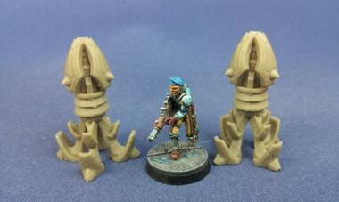 Infinity Sci-Fi Terrain: Alien Artifacts (2) - Game Nerdz
