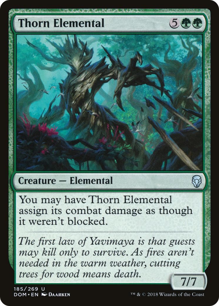 Thorn Elemental (DOM-185) - Dominaria Foil - Game Nerdz
