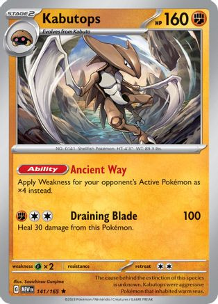 Kabutops Evolution Chart