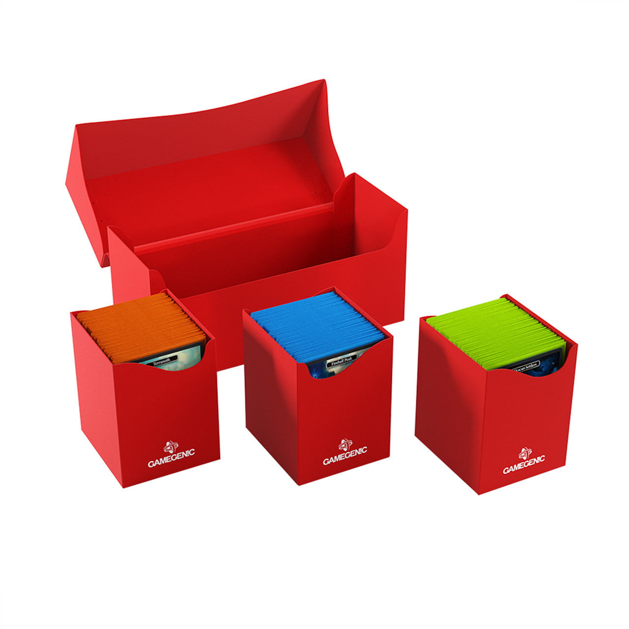 Game Genic Deck Box Triple Deck Holder 300 Xl Red Game Nerdz