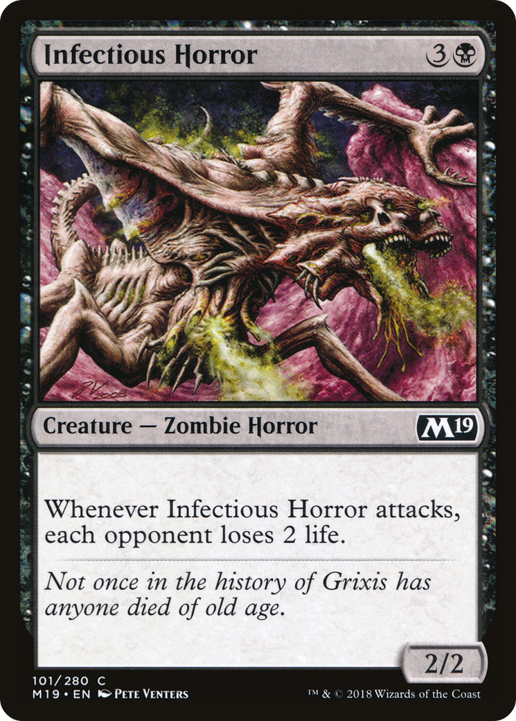 Infectious Horror (M19-101) - Core Set 2019 Foil - Game Nerdz
