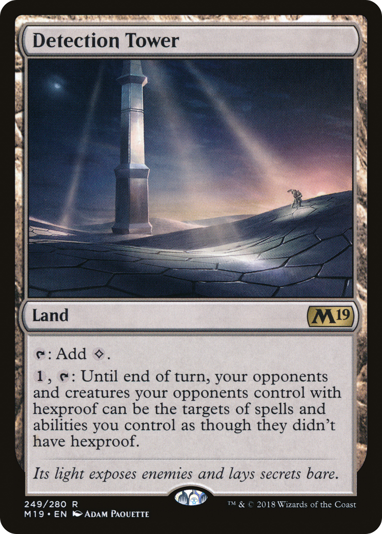 Detection Tower (M19-249) - Core Set 2019 Foil - Game Nerdz