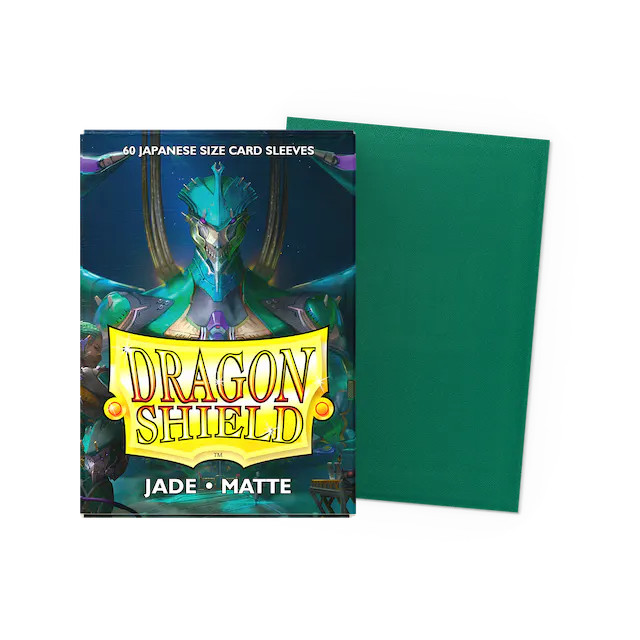 Dragon Shield: Jade - Matte Japanese Size Card Sleeves (60ct) - Game Nerdz