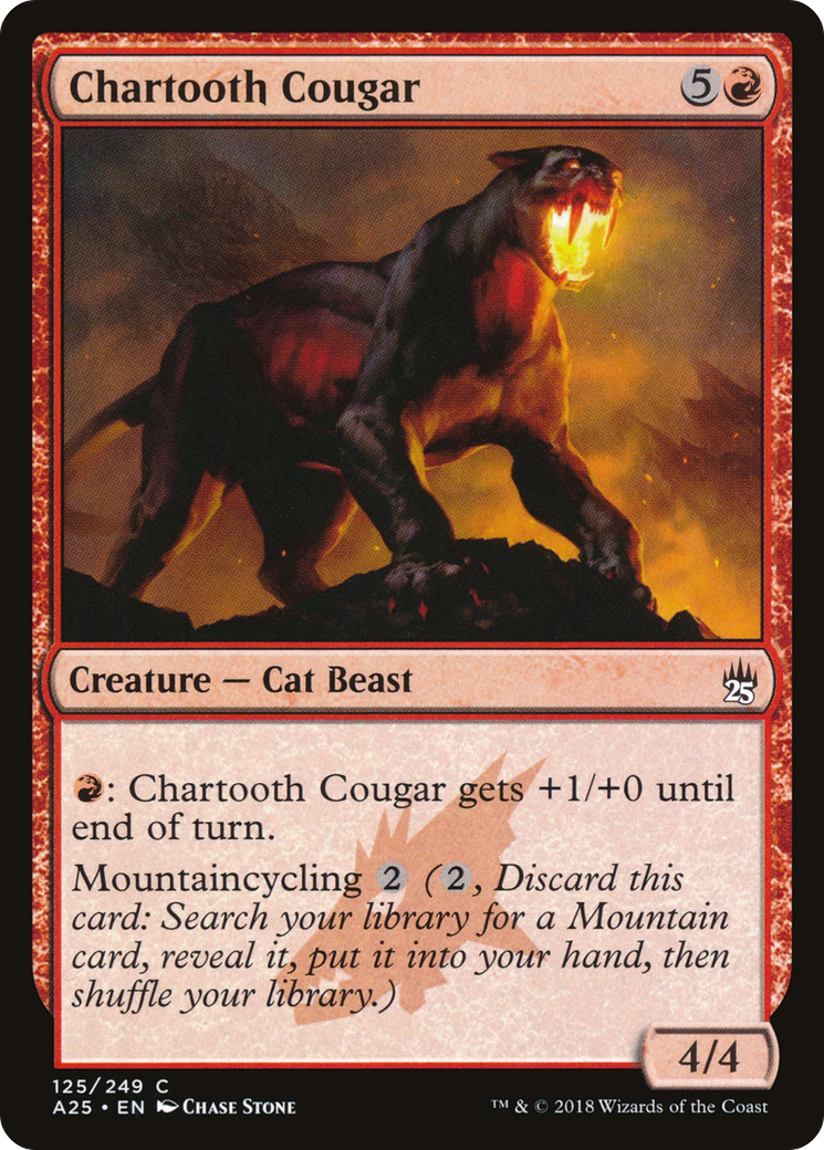 Chartooth Cougar (A25-125) - Masters 25 Foil - Game Nerdz