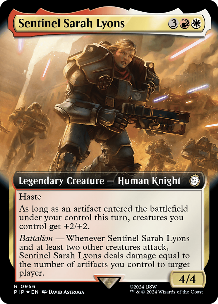 Sentinel Sarah Lyons (PIP-956) - Fallout: (Extended Art) Foil - Game Nerdz