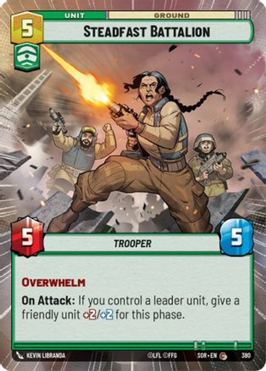 Steadfast Battalion Hyperspace 380 Spark Of Rebellion Foil Game