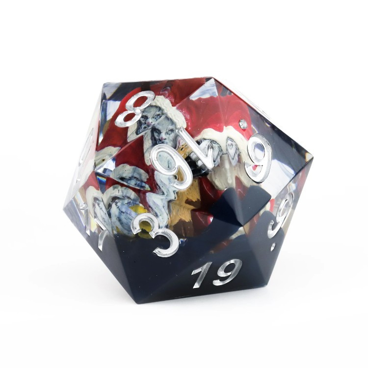 Sirius Dice: 54MM D20 Scenic - Christmas Krampus - Game Nerdz