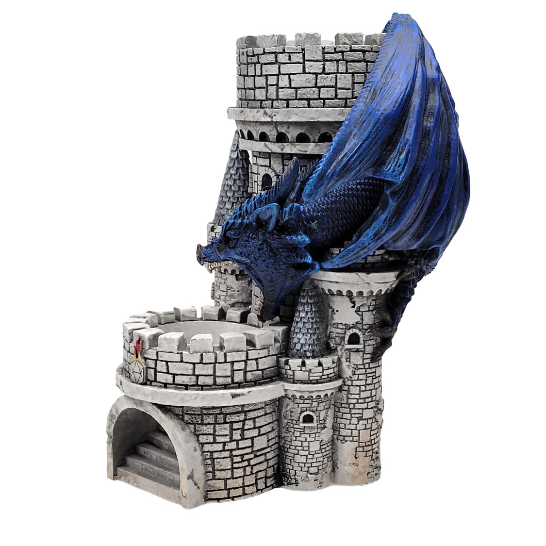 Forged Gaming: Dragons Keep Dice Tower - Blue Dragon - Game Nerdz