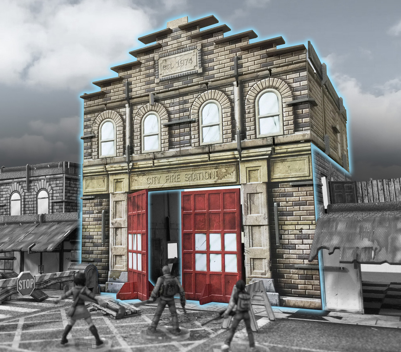 Battle Systems Terrain: Fire Station - Game Nerdz