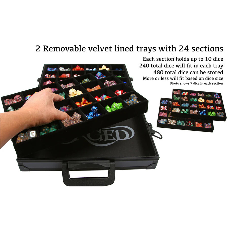 Forged Gaming: Dice Display Case (Holds up to 480 dice) - Game Nerdz