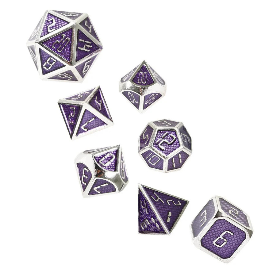 Forged Gaming: Alpha Centaurian Metal RPG Dice Set - Game Nerdz