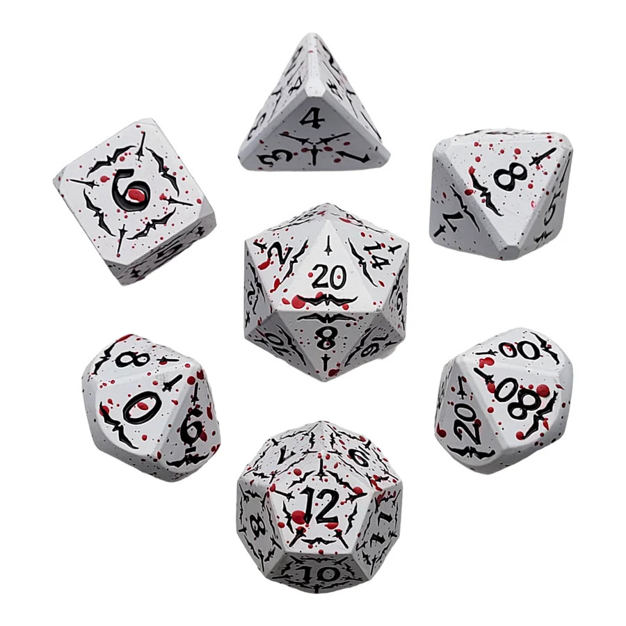 Forged Gaming: Deadly Game Metal RPG Dice Set - Game Nerdz