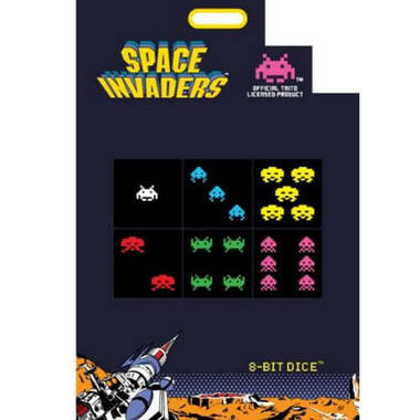 8-Bit Dice Blocks D6 : Space Invaders - Game Nerdz