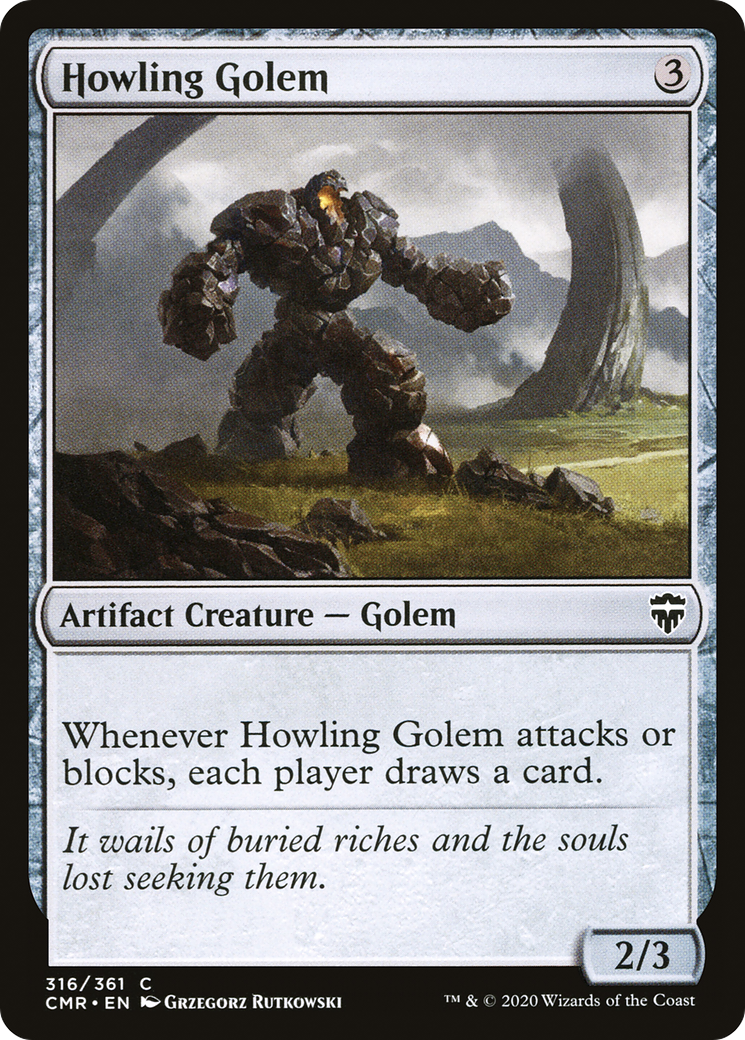 Howling Golem (CMR-316) - Commander Legends Foil - Game Nerdz