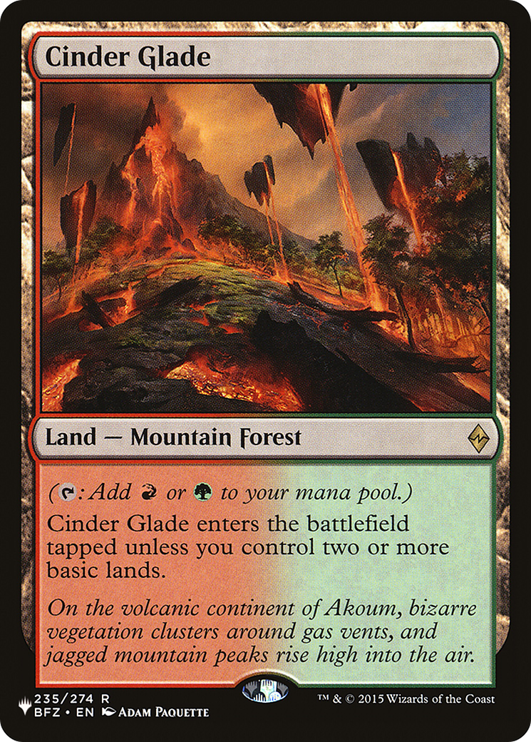 Cinder Glade (LIST-BFZ-235) - The List - Game Nerdz