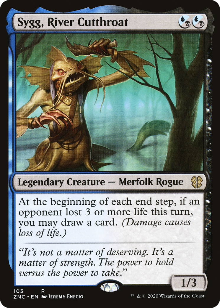 Sygg, River Cutthroat (ZNC-103) - Zendikar Rising Commander - Game Nerdz
