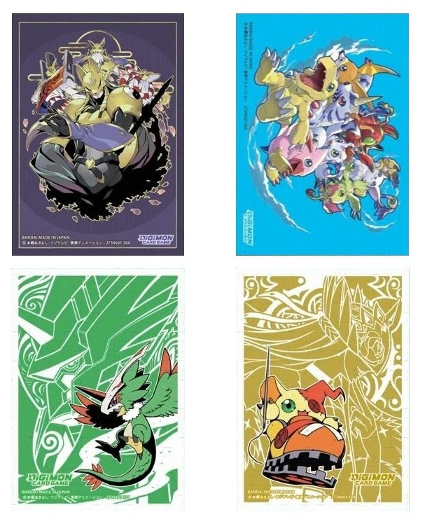 Digimon TCG: Official Card Sleeves 2024 Ver.2.0 (60ct) (Set of 4 ...