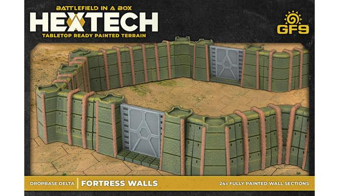 Battlefield in a Box: Hextech Terrain - Dropbase Delta - Fortress Walls ...
